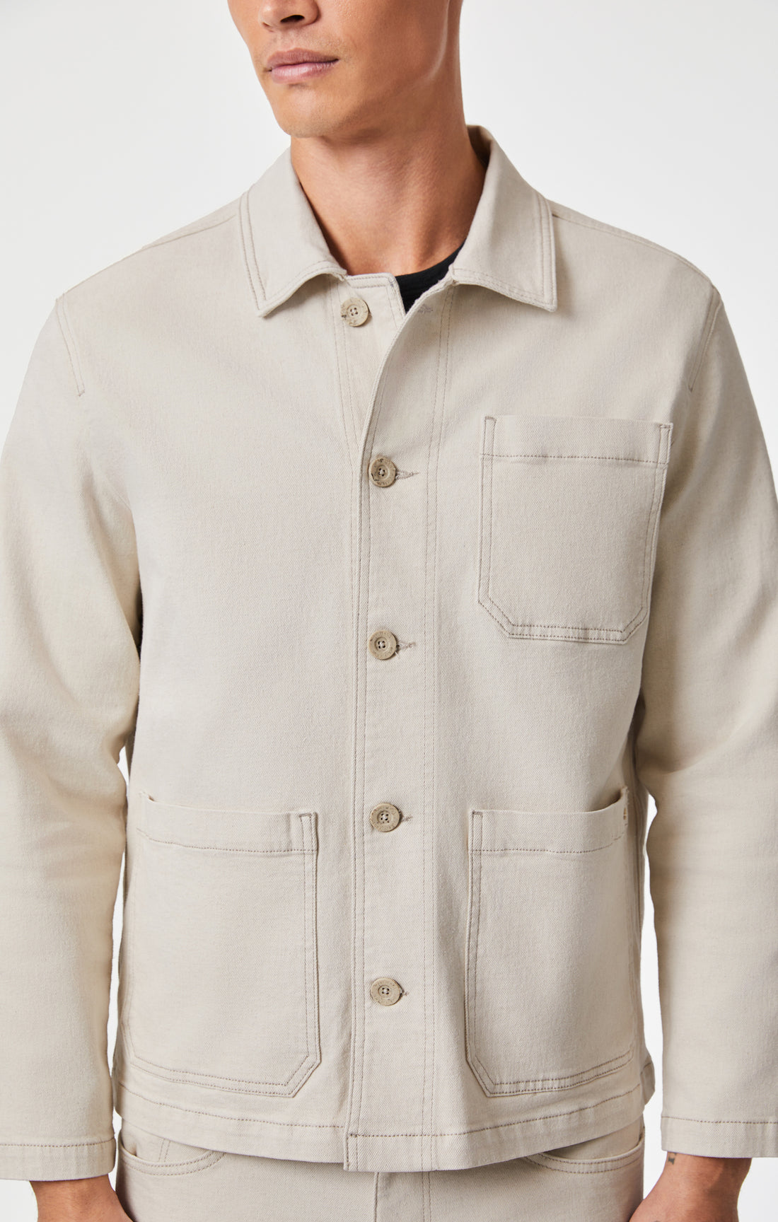 Mavi Men's Victor Jacket In Natural Ecru Denim