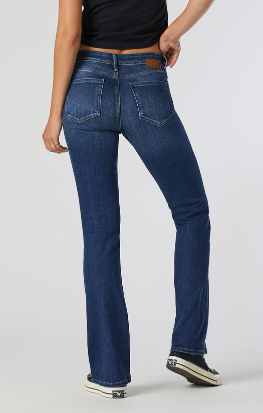 Mavi Women's Molly Mid Rise Bootcut Jeans in Indigo Supersoft – Mavi Canada