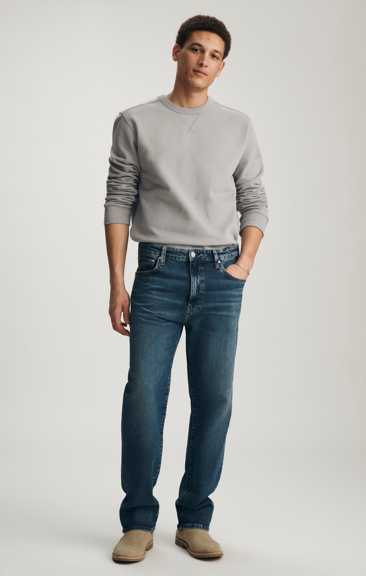 Mavi Men's Marcel Loose Straight Leg In Dark Used Classic Blue – Mavi ...
